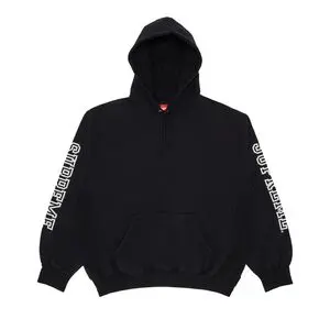 Supreme Collegiate Sleeve Hooded Sweatshirt - Black