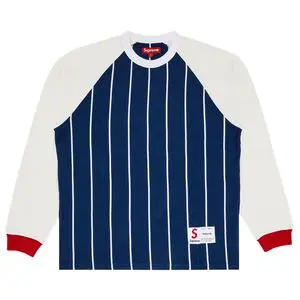 Supreme Stripe Raglan Long-sleeve Top