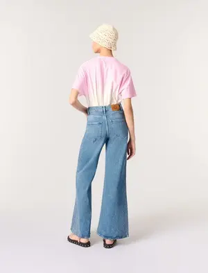 Maje Embroidered Flared Jeans