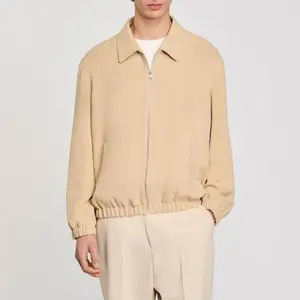 Sandro Zip-up Jacket With Shirt Collar