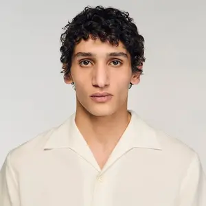 Sandro Cotton And Linen Shirt - Ivory.