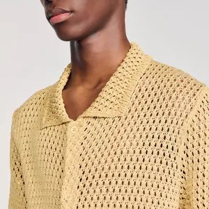 Sandro Crochet Shirt - Nut