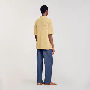 Sandro Crochet Shirt - Nut