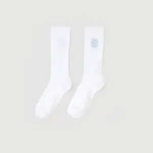 Sandro Embroidered Socks - White