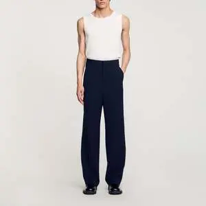 Sandro Sandro Classic-Fit Suit Trousers Black