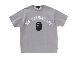 A BATHING APE Print 8 Tee Shirt - Gray