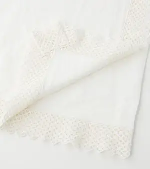 ONCE MILANO Macramé Linen Tablecloth