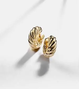 David Yurman 18kt Yellow Hoop Earrings