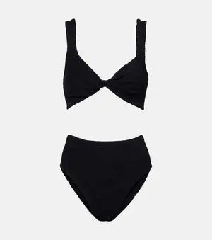 Hunza G Jamie Two-piece Bikini Set - Black