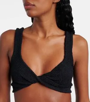 Hunza G Jamie Two-piece Bikini Set - Black