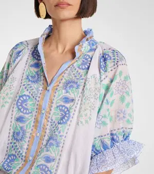 JULIET DUNN Paisley Cotton Minidress