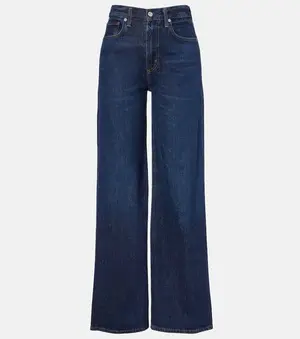 Citizens Of Humanity Paloma Mid-rise Wide-leg Jeans - Blue