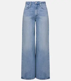 Citizens Of Humanity Paloma Mid-rise Wide-leg Jeans - Blue