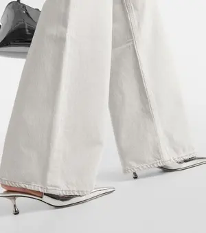Citizens Of Humanity Paloma Mid-rise Wide-leg Jeans - Grey