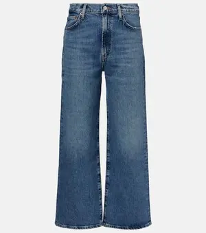 AGOLDE Harper Crop Wide-leg Jeans - Blue