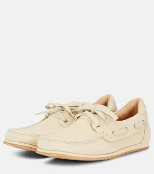Jacquemus Batto Leather Boat Shoes - Yellow