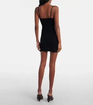 Jacquemus Scala Knitted Minidress - Black