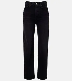 AGOLDE 90's Mid-rise Straight Jeans - Black