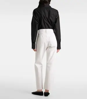 AGOLDE 90's Mid-rise Straight Leg Jeans - White