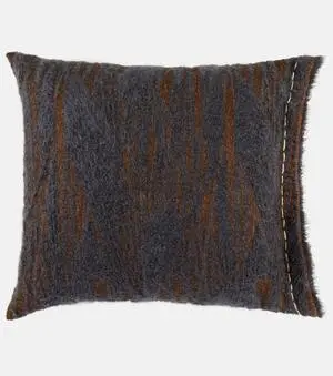 THE HOUSE OF LYRIA Angaria Wool-blend Cushion - Blue