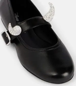 Coperni X Disney® Mary Jane Flats With Embellished Horns