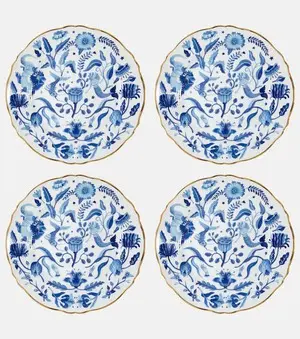 BITOSSI Marino Set Of 4 Porcelain Dinner Plates - Multicoloured