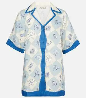 ALEMAIS Alémais Pia Printed Linen Shirt