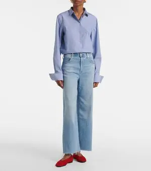 Citizens Of Humanity Lyra Cropped Wide-leg Jeans In Andante