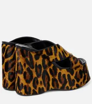 Paris Texas Mara 135 Leopard-print Platform Sandals