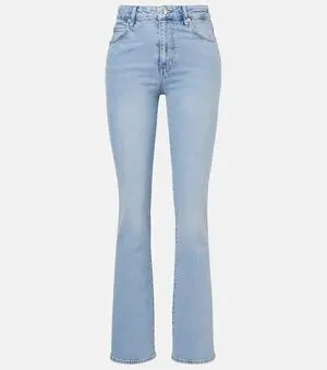 FRAME Ruler High-rise Straight Jeans
