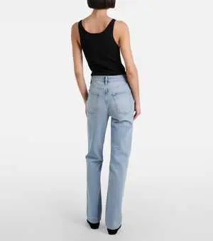 FRAME Ruler High-rise Straight Jeans