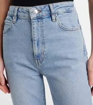 FRAME Ruler High-rise Straight Jeans
