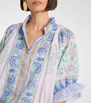 JULIET DUNN Paisley Cotton Minidress