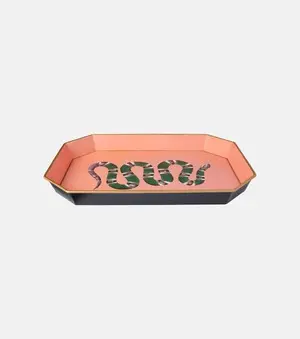 LES-OTTOMANS Painted Iron Decorative Tray - Multicoloured