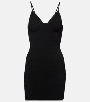 Jacquemus Scala Knitted Minidress - Black