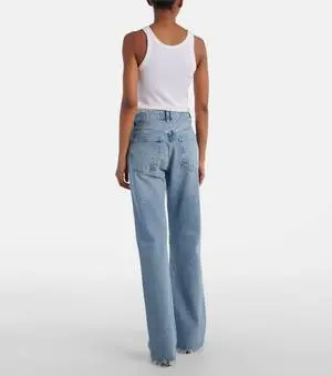 AGOLDE Leena High-rise Flared Jeans - Blue