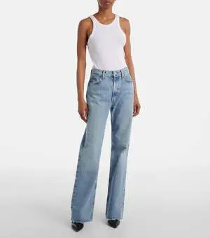 AGOLDE Leena High-rise Flared Jeans - Blue
