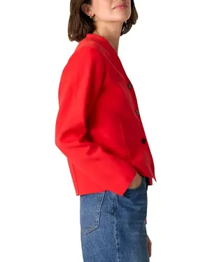 Whistles Seam Detail Cardigan - Red