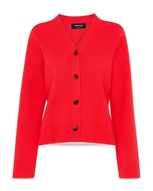 Whistles Seam Detail Cardigan - Red