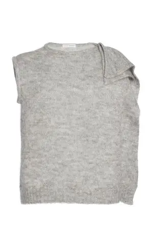 NICCOLO PASQUALETTI Nota Mohair Vest - Light Grey