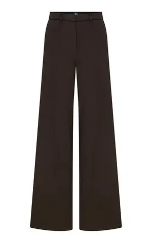 Ila Syvie Wool Blend Trousers - Brown