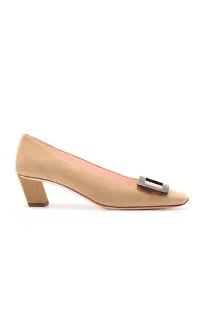 ROGER VIVIER Belle Vivier Suede Pumps