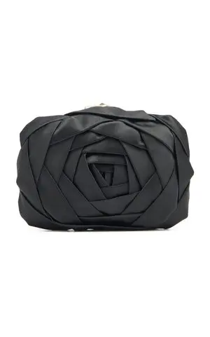 ROGER VIVIER Boite De Nuit Satin Clutch - Black