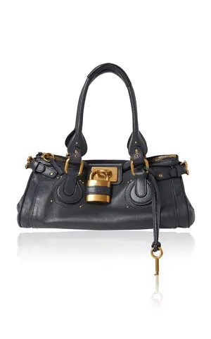 Chloé Paddington Leather Shoulder Bag - Blue