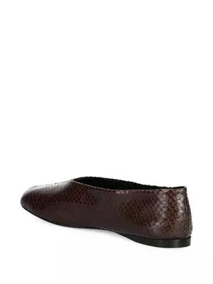 Proenza Schouler Leather Ballerina Shoes - Brown