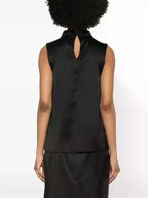 TOM FORD Sleeveless Silk Top - Black