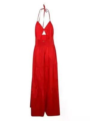 TWINSET Cut-out Maxi Dress - Red