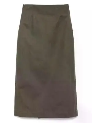 JW Anderson Twill-weave Midi Skirt - Green