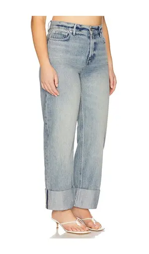 Good American Good Barrel Relaxed Jeans - Blue
