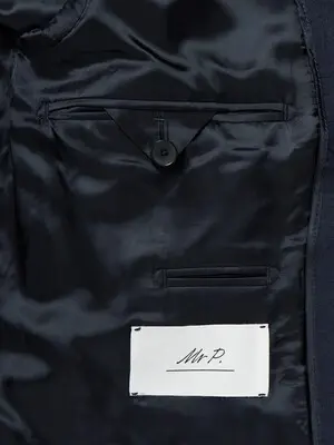 Mr P. Slim-fit Linen Suit Jacket - Blue